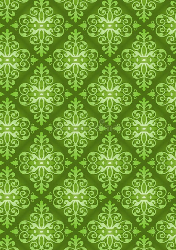 Green Damask Pattern Background Stock Illustrations – 12,564 Green ...
