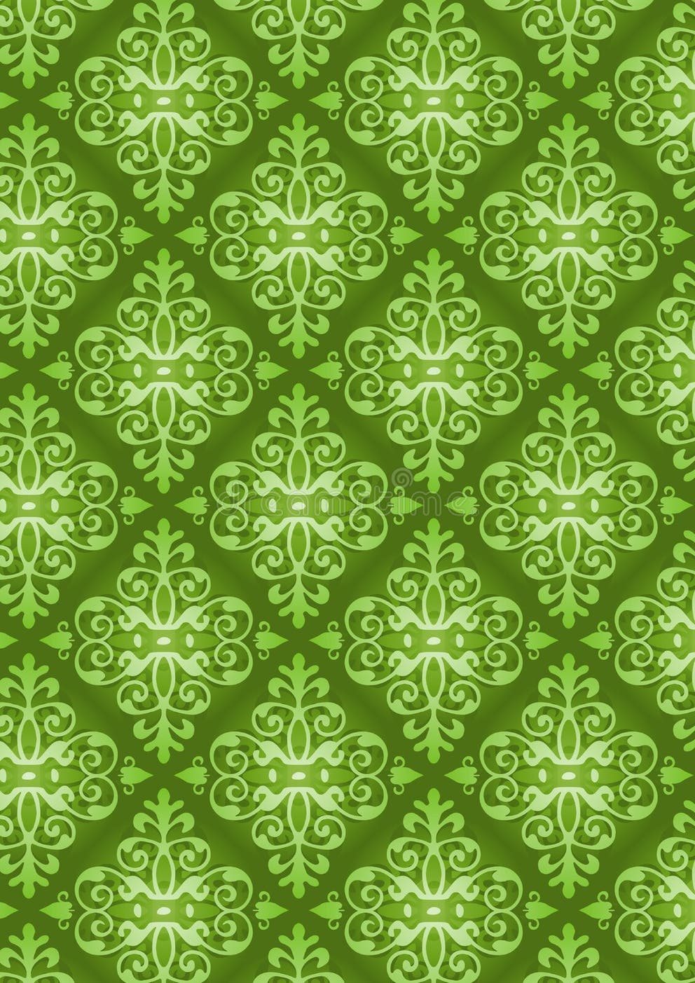 Green Damask Pattern Background Stock Illustrations – 12,564 Green ...
