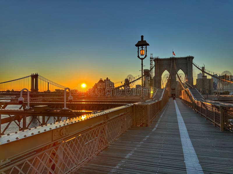 Morning Sun stock image. Image of brooklyn, bridge, morning - 234453083
