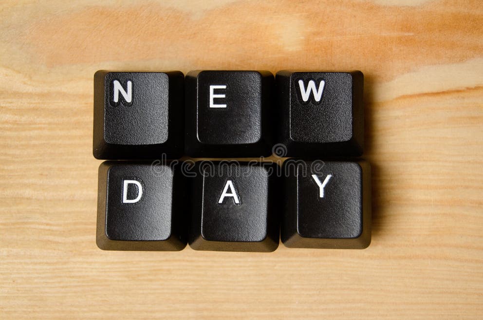 New day word stock photo. Image of inspiration, wood - 85383264