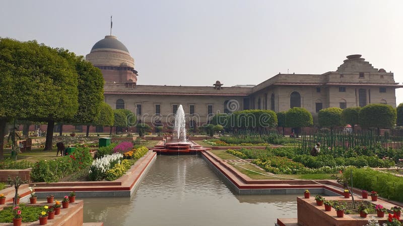 A View of Garden Called Amrit Udyan or Mughal Garden in President House ... A View of Garden Called Amrit Udyan or Mughal Garden in President House ...