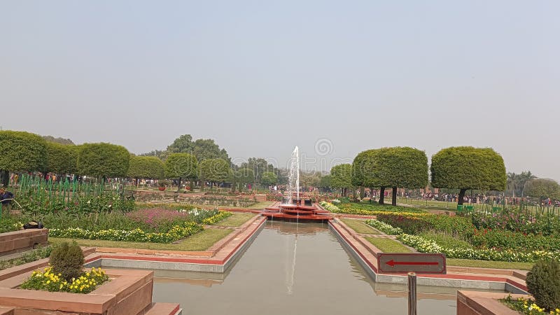 A View of Garden Called Amrit Udyan or Mughal Garden in President House ... A View of Garden Called Amrit Udyan or Mughal Garden in President House ...