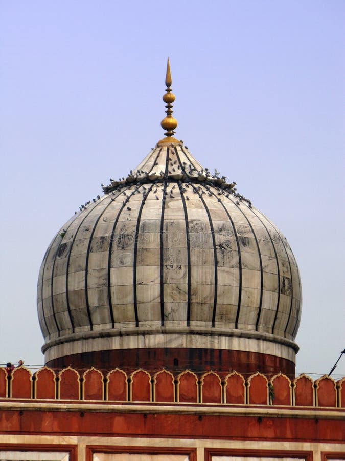 New Delhi:Jama Masjid Mosque, the Largest in India Stock Photo - Image ...