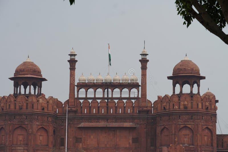 New Delhi S Lal Quila Image Stock Photo - Image of landmark, building ...