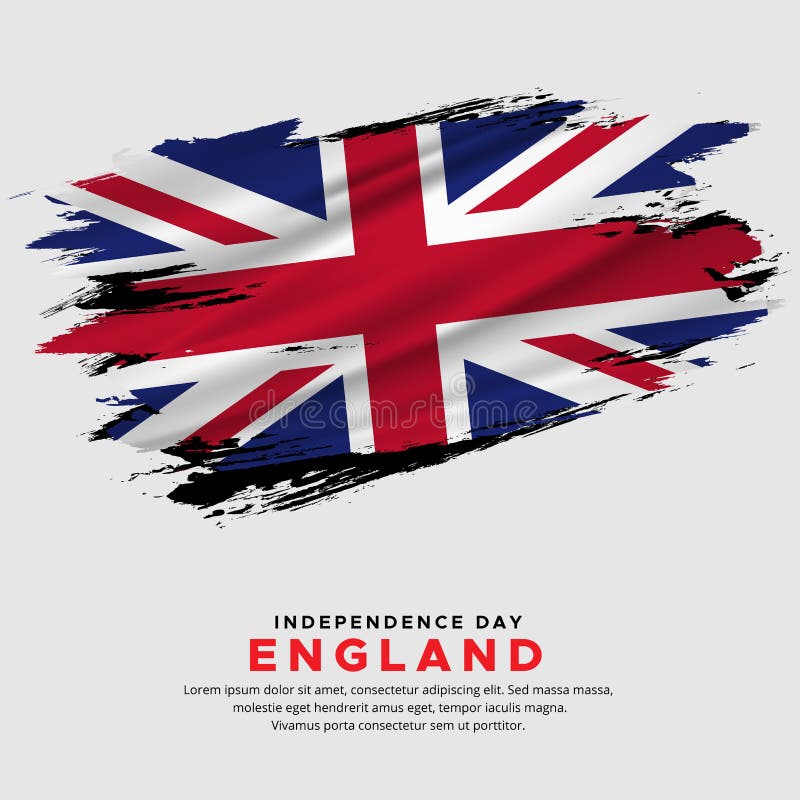 New Design of England Independence Day Vector. England Flag with ...