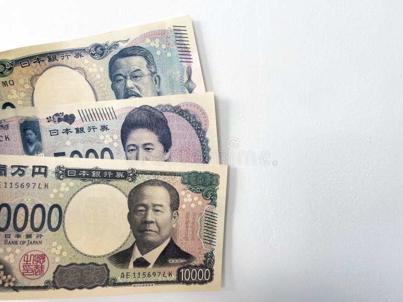 New Design Japanese Money on the White Background Stock Photo - Image ...