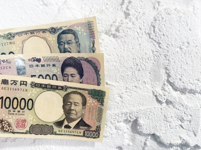 New Design Japanese Money on the White Background Stock Photo - Image ...