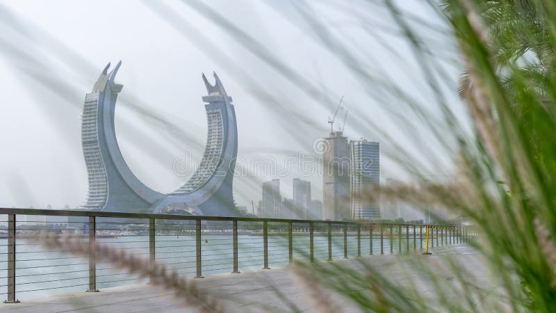 The New Developing City Lusail with Many New Towers Under Construction ...