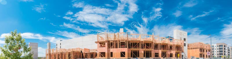 Urban New Development Community with Completed and Under Construction ...