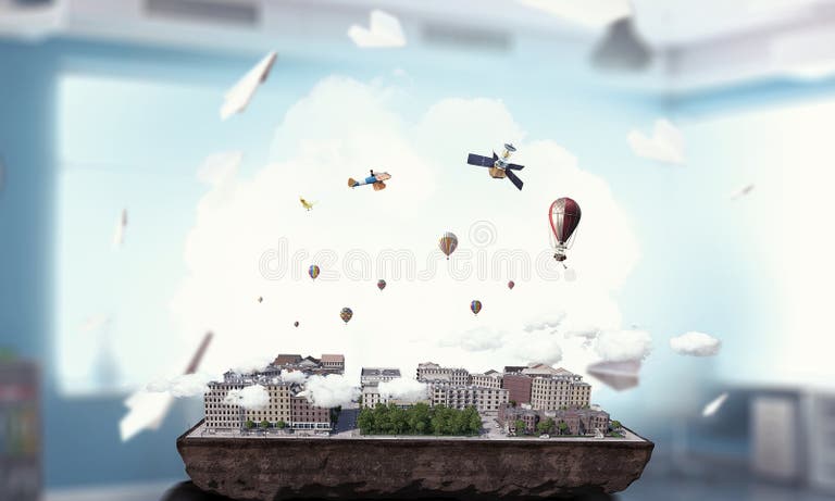 New Development Project. Mixed Media Stock Photo - Image of exterior ...