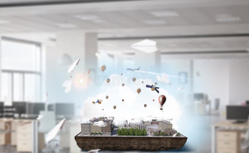 New Development Project. Mixed Media Stock Image - Image of mini ...