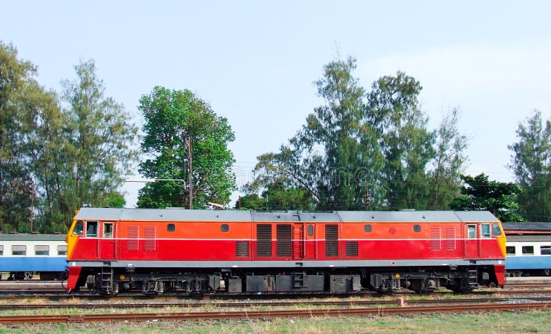 Steam Locomotive on the Tracks in Austin, Texas. Stock Photo - Image of ...
