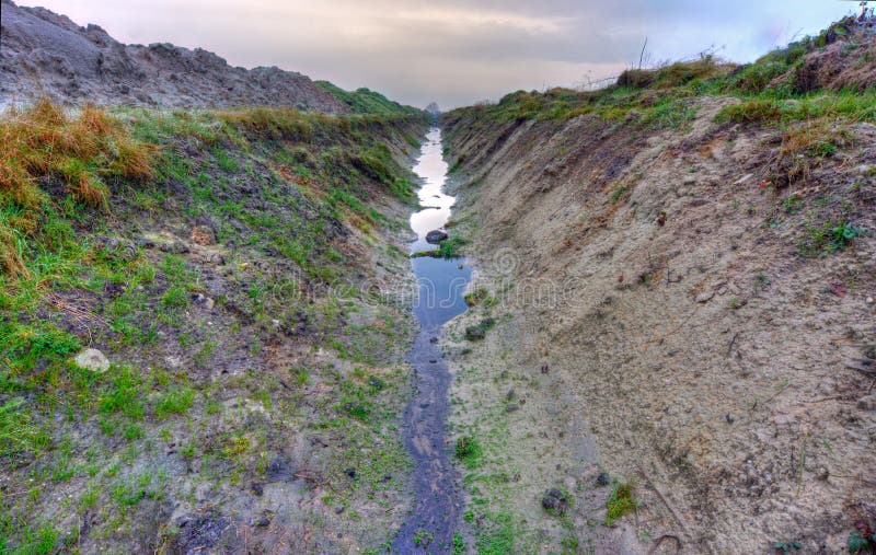 New ditch stock photo. Image of ground, dirt, agriculture - 28015334