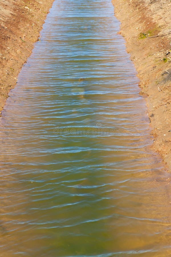 New ditch. stock image. Image of soil, spring, white - 39841571