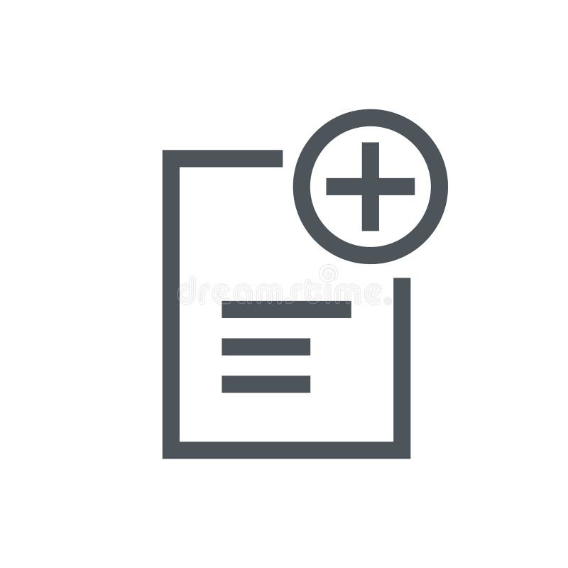 New document icon stock vector. Illustration of symbol - 198828579