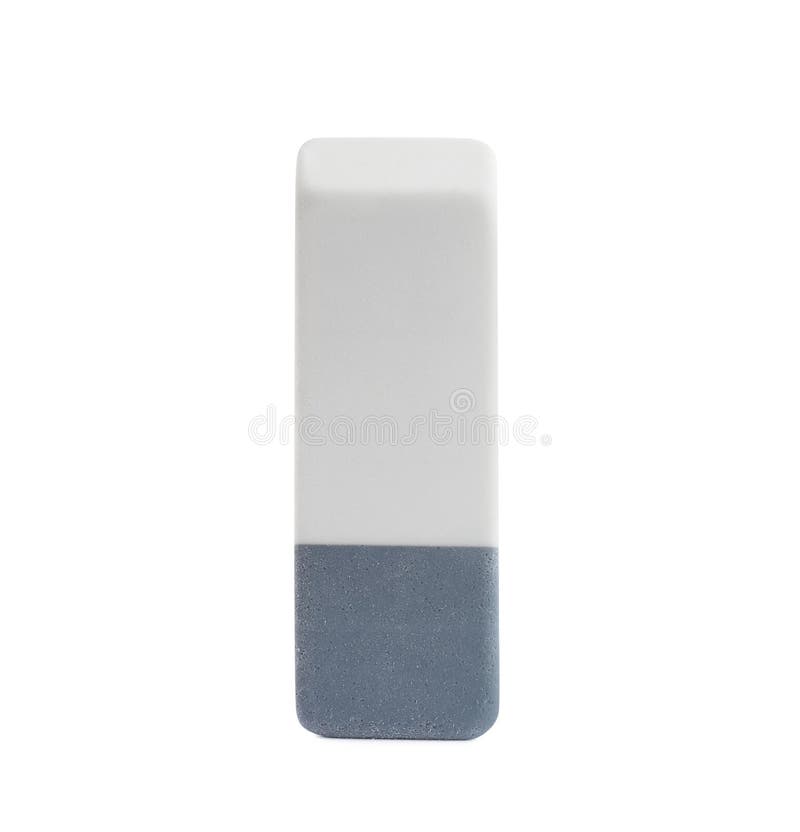 New Double Eraser Isolated on White. School Stationery Stock Image ...