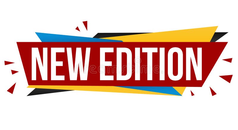 New edition banner design stock vector. Illustration of isolated ...