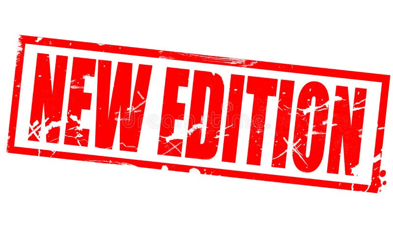 New edition in red frame stock illustration. Illustration of banner ...