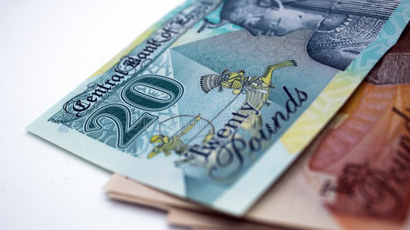 New Egyptian banknotes stock image. Image of central - 283561485