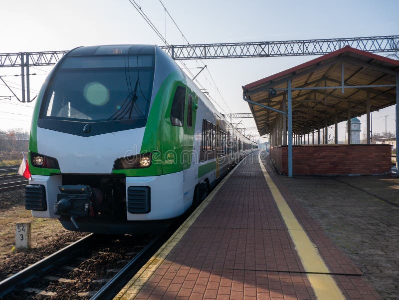 A New Electric Train at the Station Editorial Photography - Image of ...