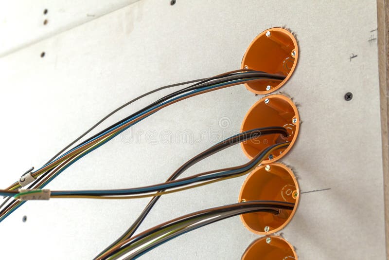 New Electrical Installation, Socket Plastic Boxes and Electrical Stock ...