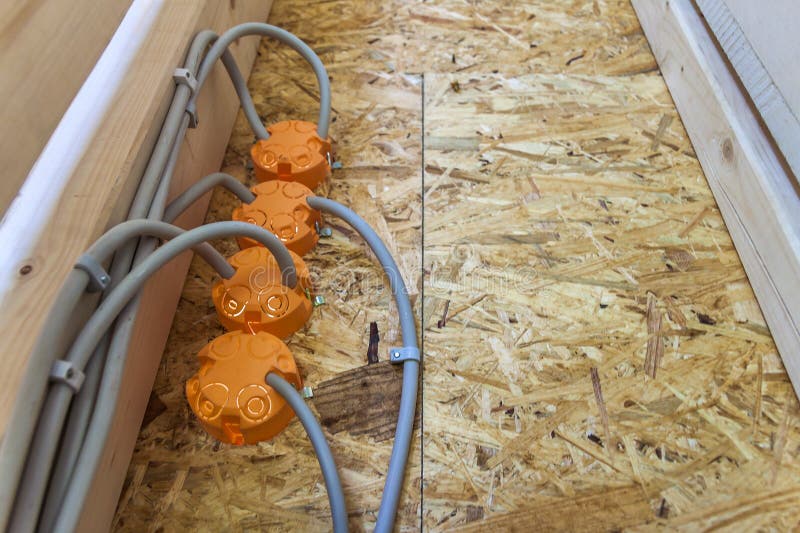 New Electrical Installation, Socket Plastic Boxes and Electrical Stock ...