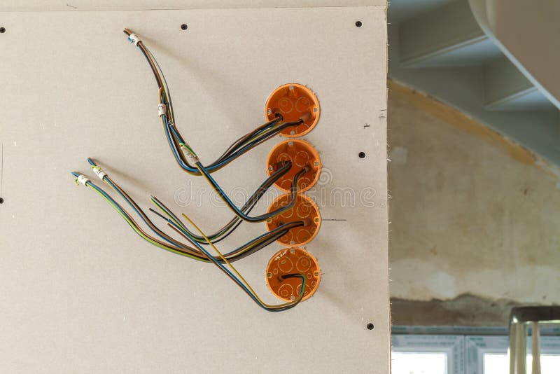 New Electrical Installation, Socket Plastic Boxes and Electrical Stock ...