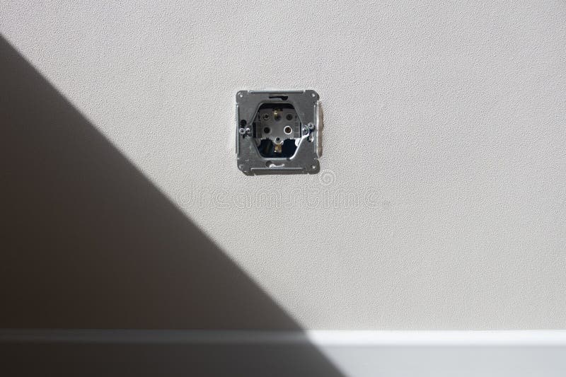 New Electrical Socket with Socket Box and Wires for Outlet or Switch ...