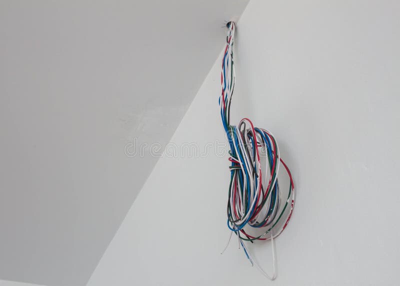 New electrical wiring stock image. Image of home, cable - 101606413