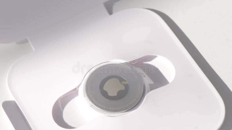 New Electronic Tracker Apple Airtag in Package, Tracker Broadcasts ...
