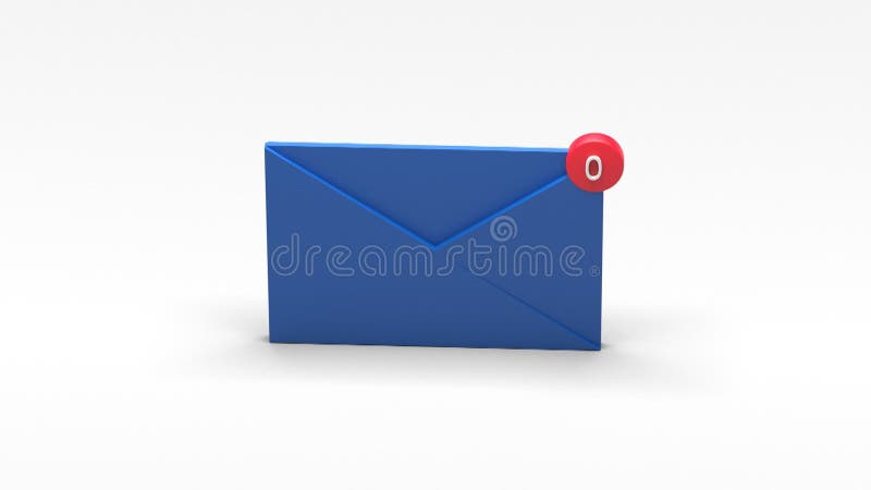 New Email and Mail, New Message Animation. Animation of Letters Falling ...