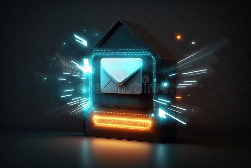 New Email Notification Concept for Business, Created with Generative AI ... New Email Notification Concept for Business, Created with Generative AI ...