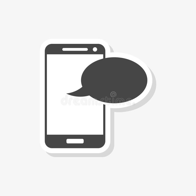 Email Sticker Isolated on White Background. Email Icon in Trendy Design ...