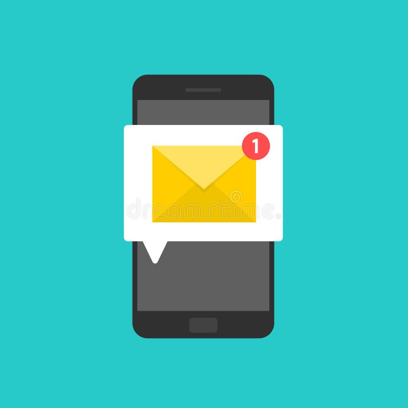 Notification Newsletter 3d Render Illustration - Hand Holding Mobile ...