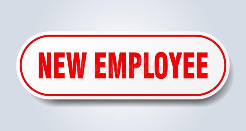 New Employee with Sign stock vector. Illustration of hired - 77731857