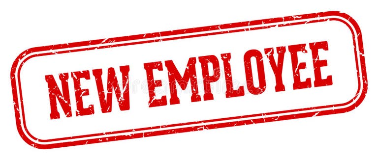 New Employee Stamp. New Employee Rectangular Stamp on White Background ...