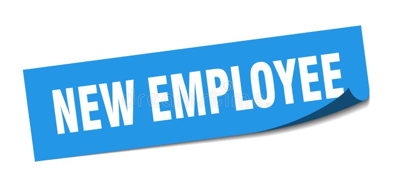 New Employee Sticker. New Employee Square Isolated Sign Stock Vector ...