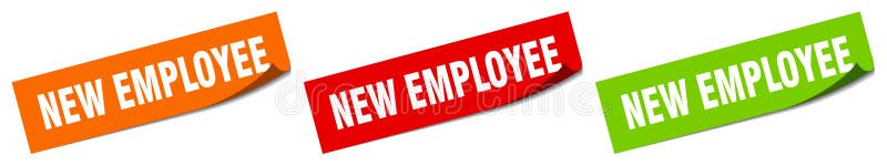 New Employee Sticker. New Employee Square Isolated Sign Stock Vector ...