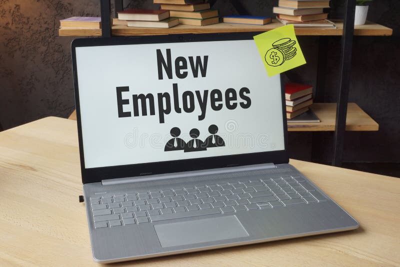New Employees are Shown Using the Text Stock Photo - Image of ...