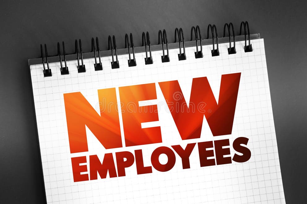 New Employees Text on Notepad, Concept Background Stock Image - Image ...