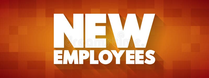 New Employees Text Quote, Concept Background Stock Illustration ...