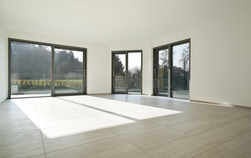 Empty new room stock image. Image of home, light, design - 20796741