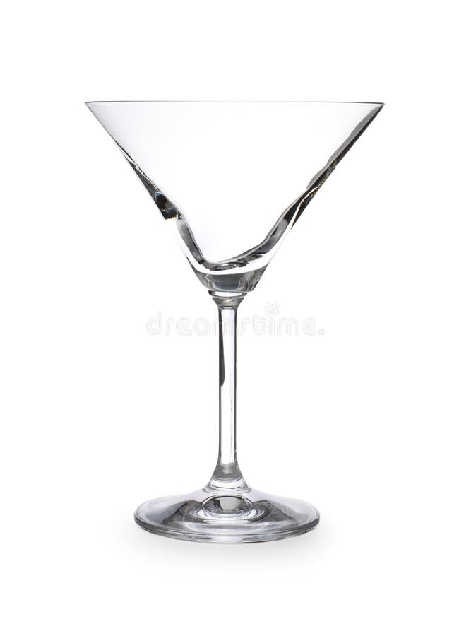 New Empty Cocktail Glass Isolated Stock Image - Image of martini ...