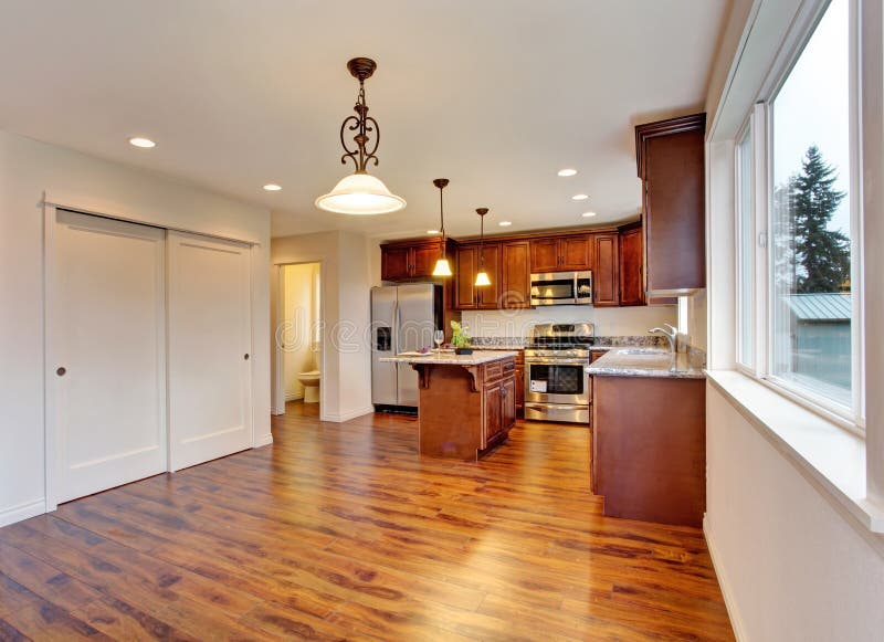 Empty Dining Room stock image. Image of fixtures, indoor - 11822297