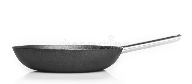 New Empty Frying Pan, Isolated Stock Photo - Image of void, frying ...