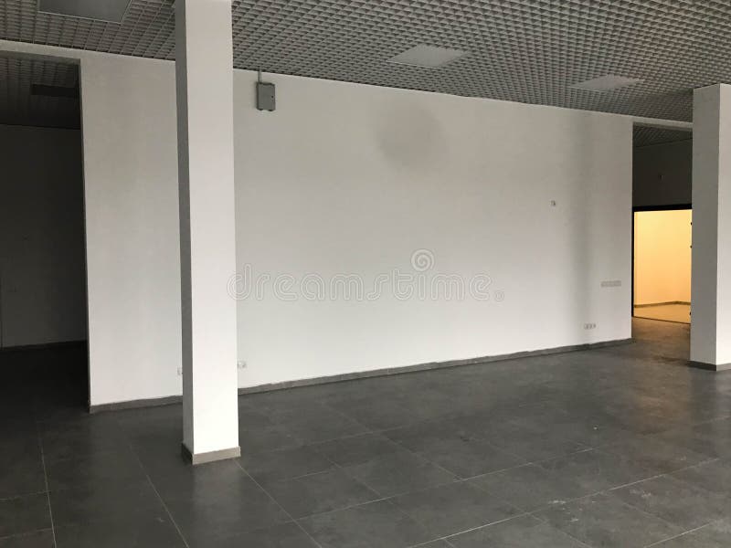 New Empty Office Space after Repair Ready for Rent for Business Stock ...