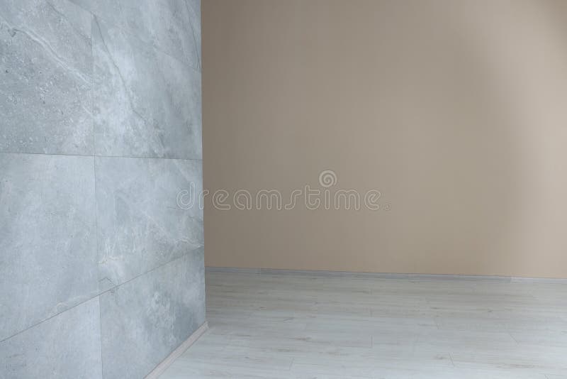 New Empty Room with Clean Stone Wall Stock Photo - Image of empty ...