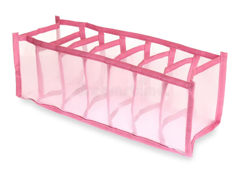 New Empty Transparent Organizer Isolated on White Stock Photo - Image ...