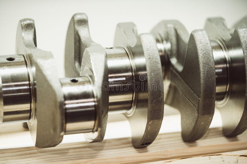 New engine crankshaft stock image. Image of metal, alloy - 346136253