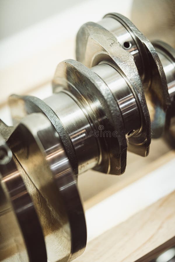 New engine crankshaft stock photo. Image of precision - 346136316